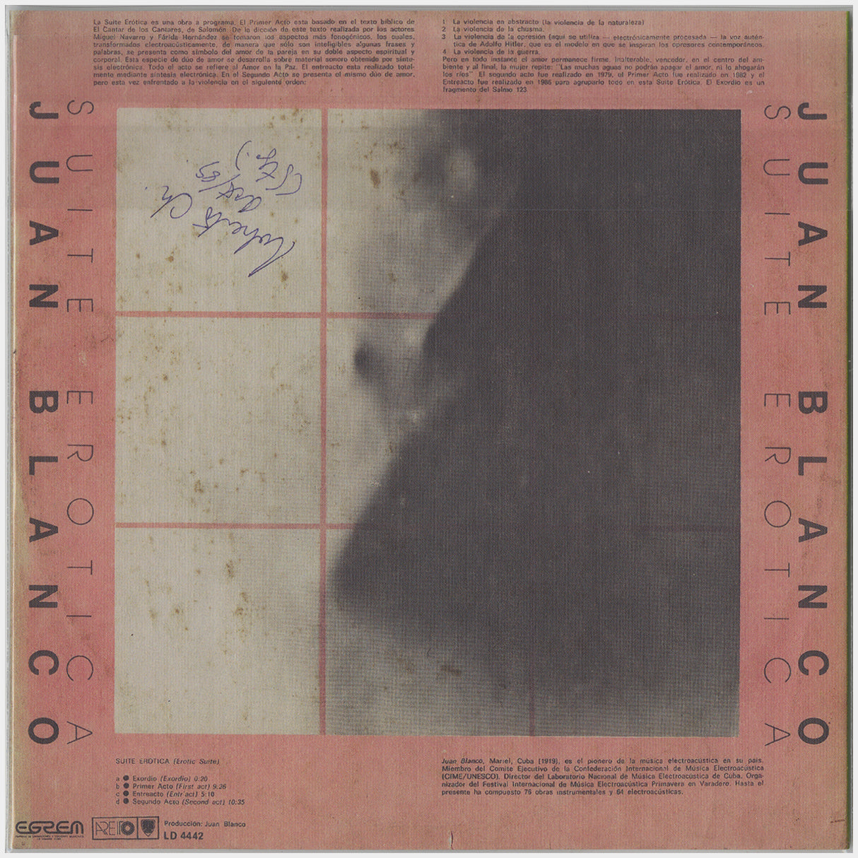 [CP 120-120.5 CD] Juan Blanco; El Guije, Suite Erotica, Suite De Los N – Alpha State NYC